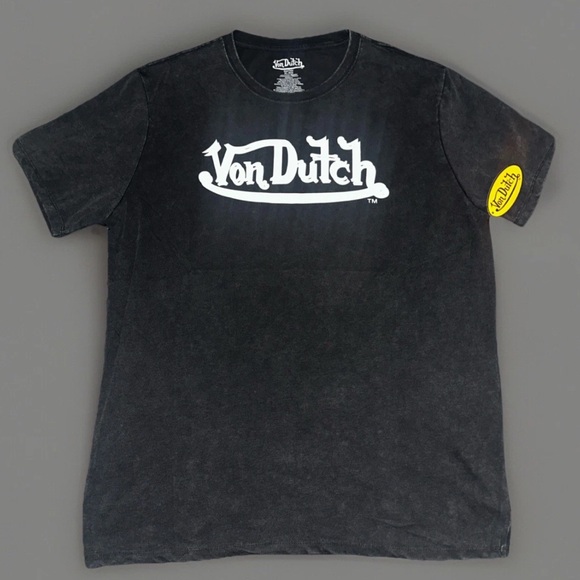 Von Dutch | Shirts | Nwt Von Dutch Black Vintage Style Wash With White ...